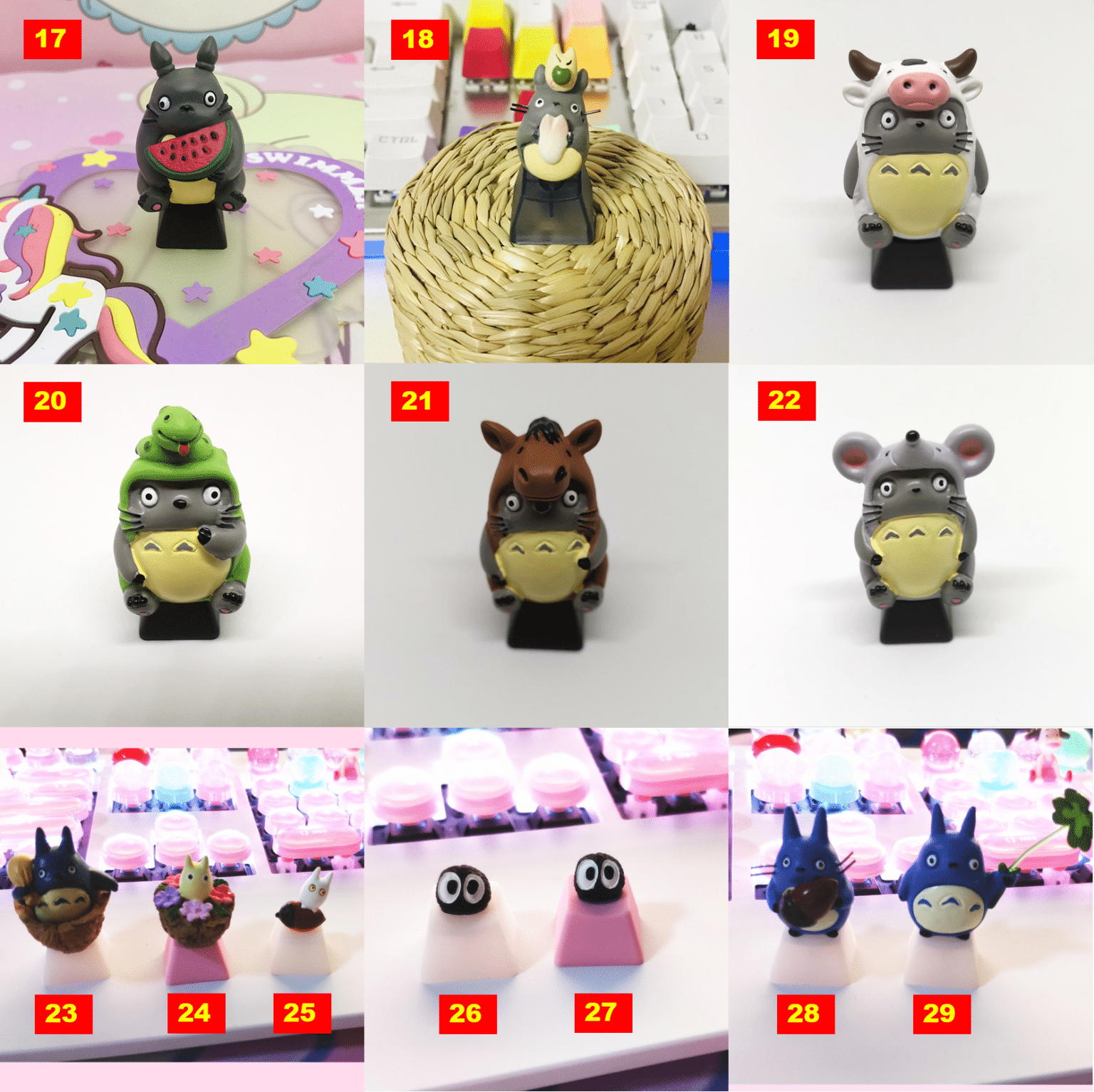 Totoro KeyCaps - となりのトトロ - My Neighbor Totoro - GIFT - FacFox Shop