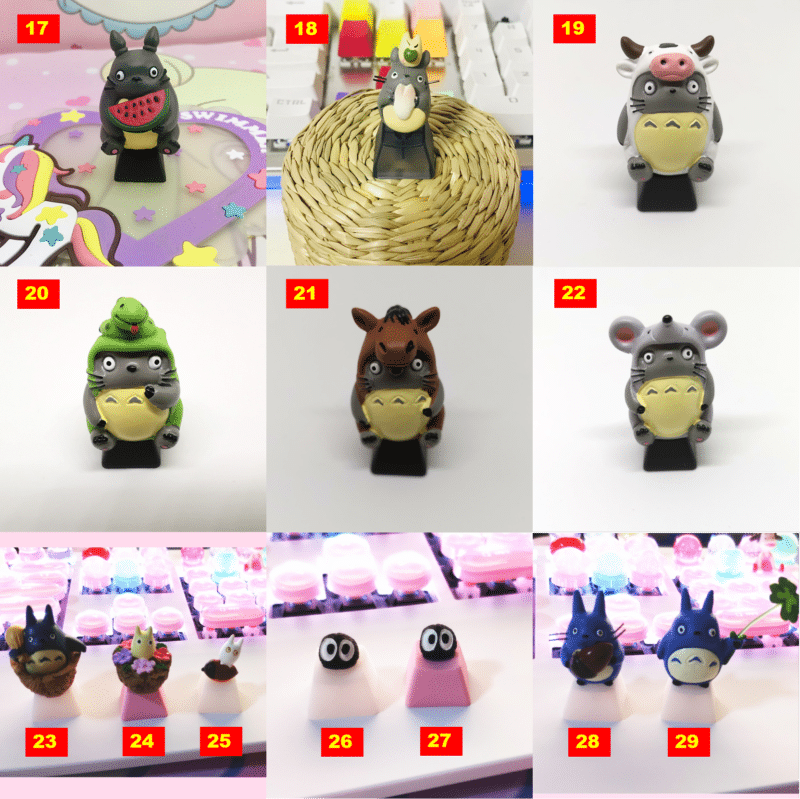 Totoro KeyCaps - となりのトトロ - My Neighbor Totoro - GIFT - FacFox Shop