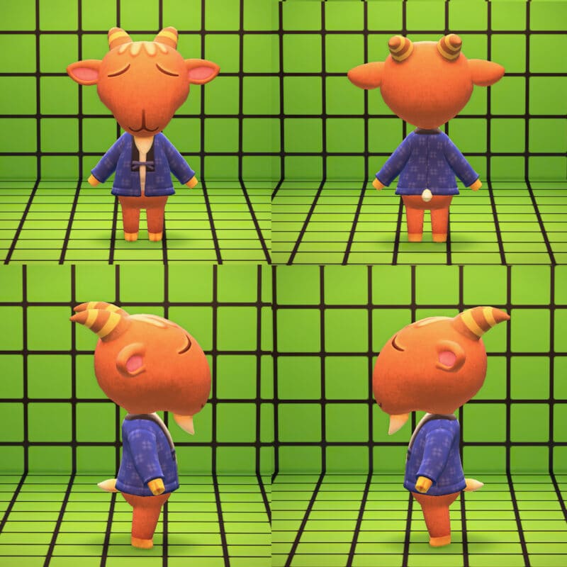 Animal Crossing Limberg the Mice and Billy the Goat PolyJet 3D Printed ...