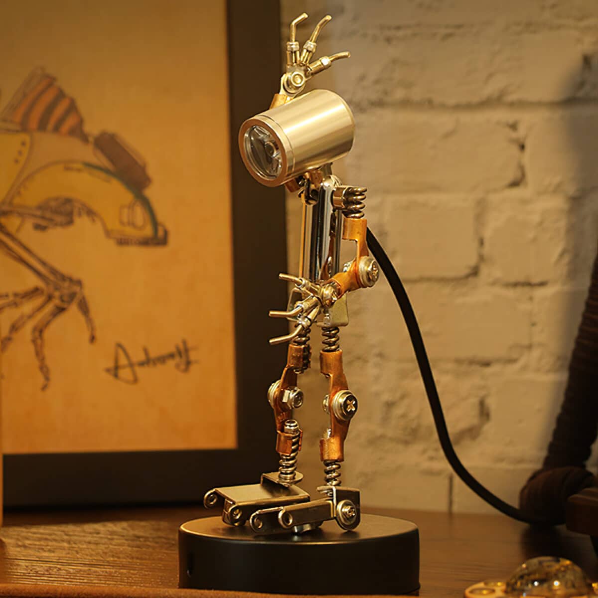 Steampunk Mechanical Robot Lamp DIY Kit - FacFox Shop