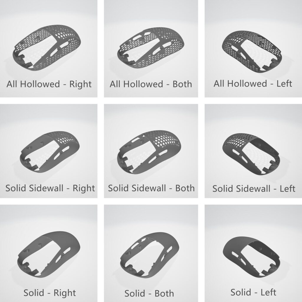 G Pro Wireless (GPW) Ultralight Weight Reduction Honeycomb Shell DIY Kit