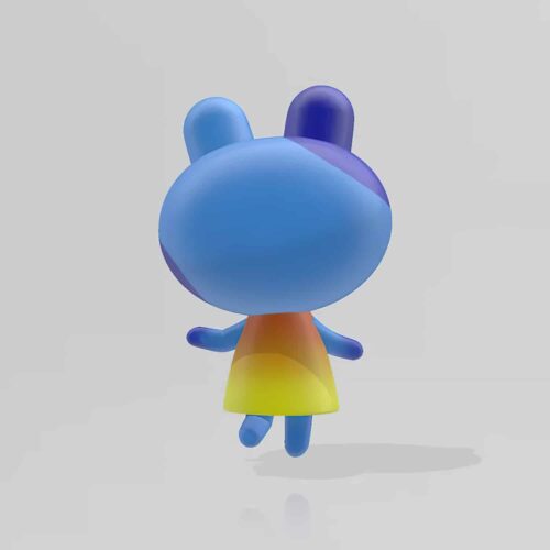 Animal Crossing Jeremiah the Frog PolyJet 3D Printed Full-color Resin ...