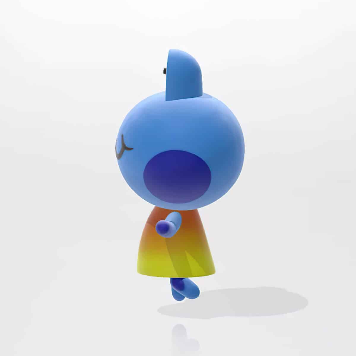 Animal Crossing Jeremiah the Frog PolyJet 3D Printed Full-color Resin ...