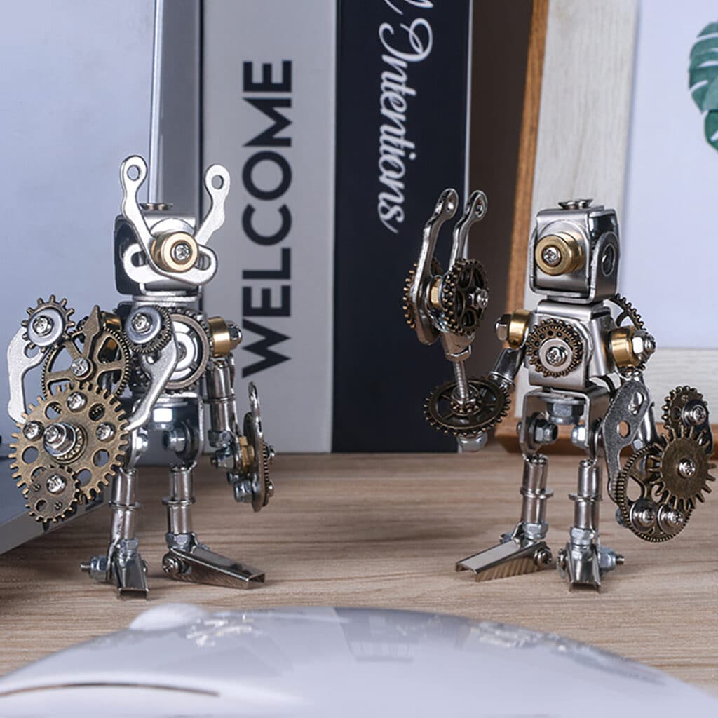 Steampunk Mechanical Vintage Metal Robot DIY Kit Blind Box - FacFox Shop