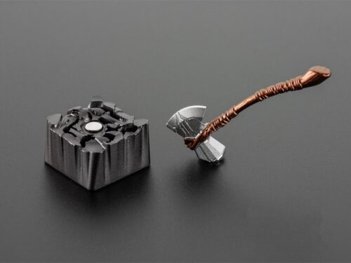 Thor's Hammer and Axe Keycaps - Mjölnir and Stormbreaker - Titanium ...