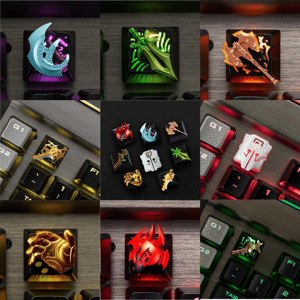 DOTA 2 Series Magnetic Keycaps - 8 Types - Mechanical Keyboard Cap ...