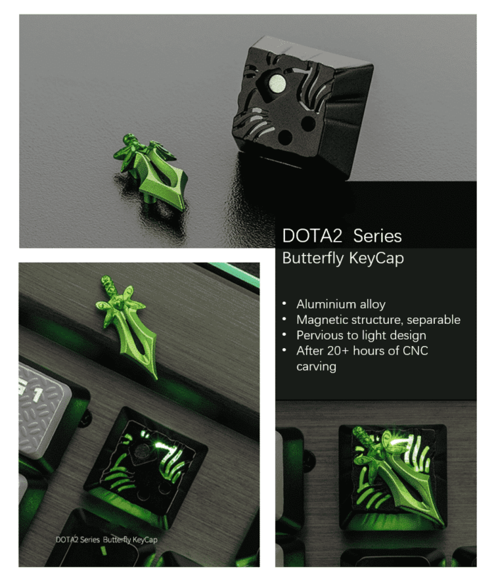 DOTA 2 Series Magnetic Keycaps - 8 Types - Mechanical Keyboard Cap ...