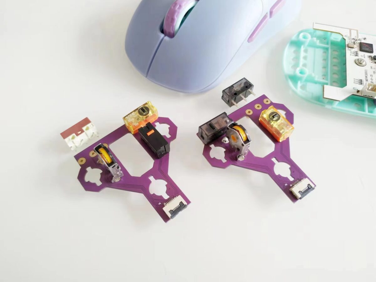 Gold Plated Hot-swappable Mouse PCB Board for Cherry Xtrfy M8 Wireless ...